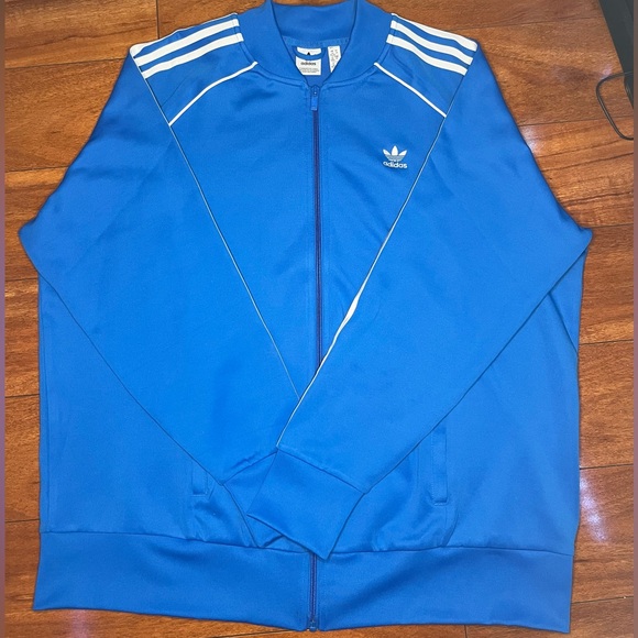 adidas | Jackets & Coats | Blue Adidas Track Jacket | Poshmark